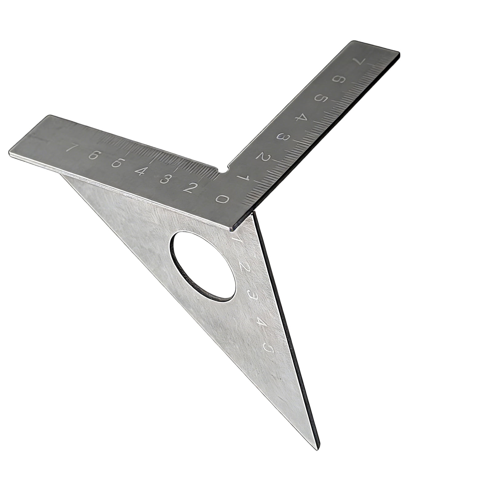 Stainless Steel Miters Triangles Ruler 45°/90° Woodworking Square ...