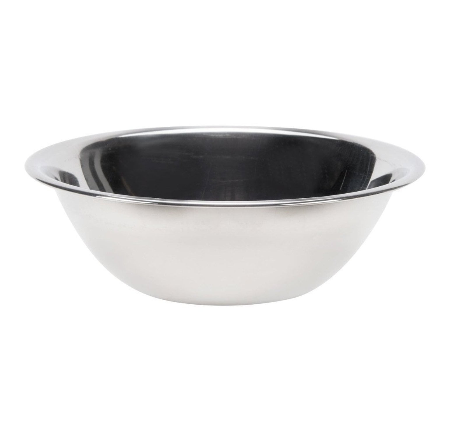Stainless Steel Mixing Bowl 5-Quart - Economy Nesting Bowl with Beaded ...