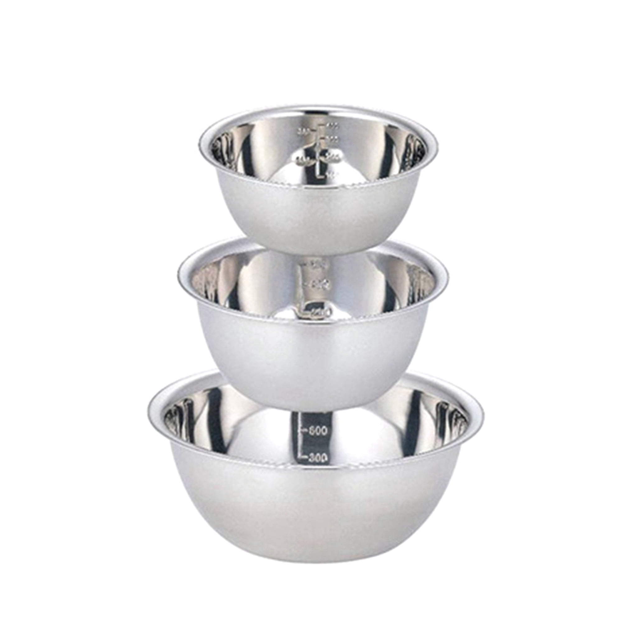 Zoiuytrg Stainless Steel Mixing Bowl Set, Nesting Bowls for Cooking ...