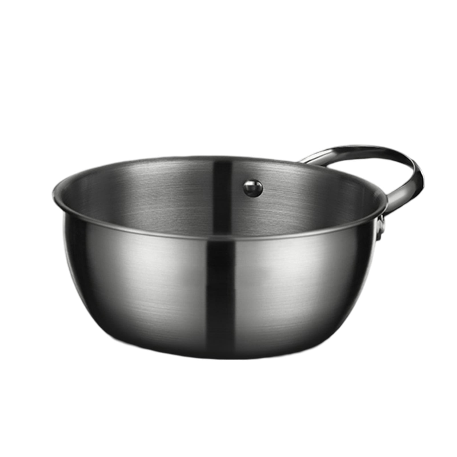 Stainless Steel Mixing Bowl W/Handle Food Storage Organizer Baking ...