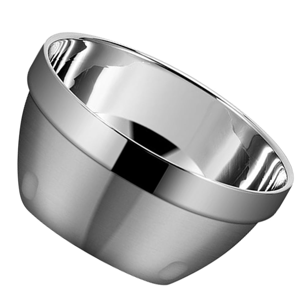 Stainless Steel Mixing Bowls Double- walled Insulated Metal Snack Bowls ...