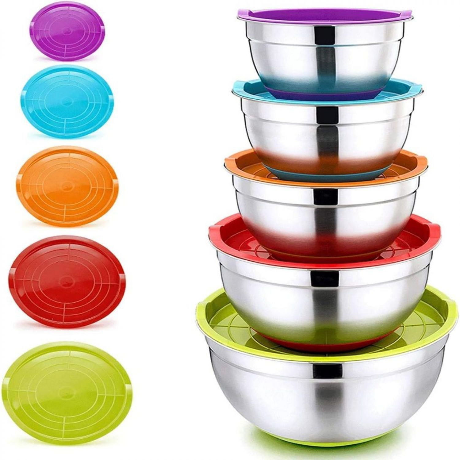 Stainless Steel Mixing Bowls for Mixing, Preparing, Serving, and ...