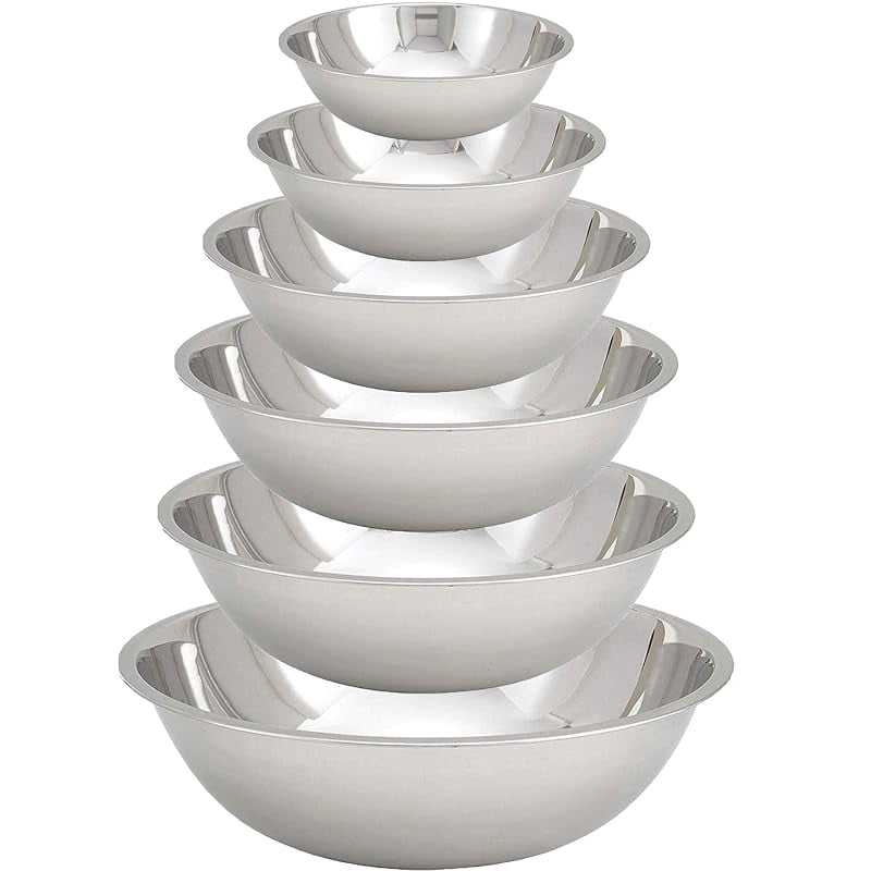 Stainless Steel Mixing Bowls Set for Kitchen - Nesting Prep Bowls (Set ...