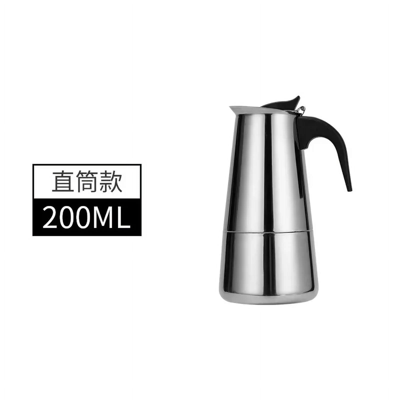 Stainless Steel Mocha Pot Coffee Maker Italian Coffee Machine Espresso ...