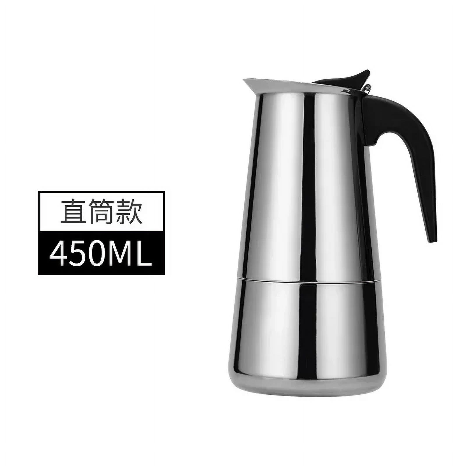 Stainless Steel Mocha Pot Coffee Maker Italian Coffee Machine Espresso ...