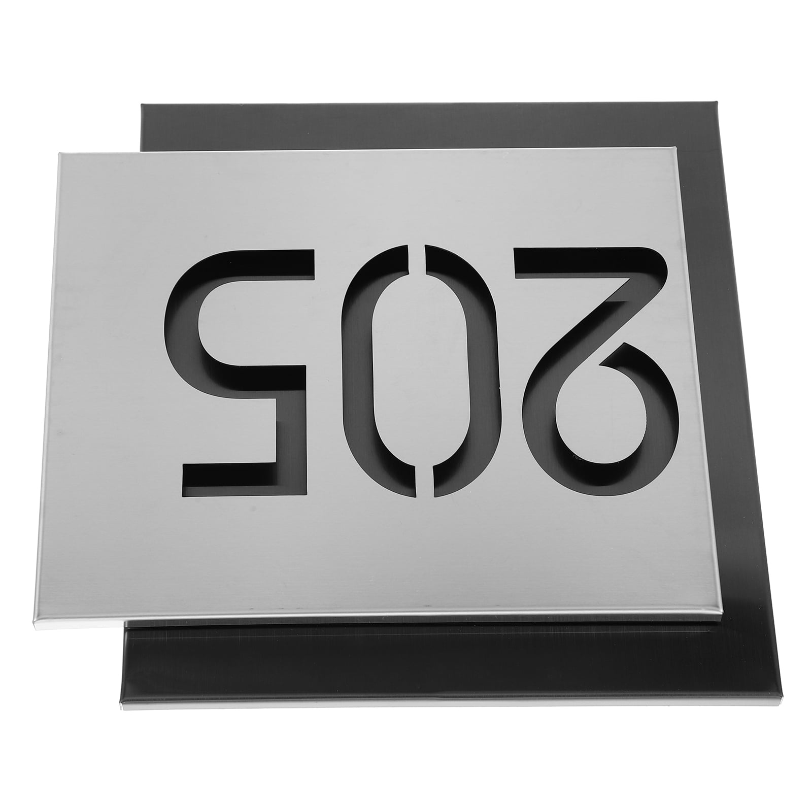 Stainless Steel Modern Number Plaque Street Address Number Plaque ...