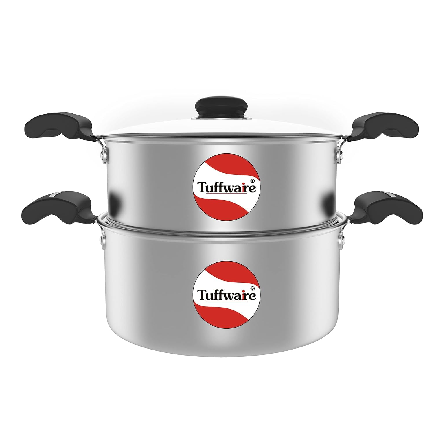 Stainless Steel Momo Maker & Steamer With Lid & Handle - Silver, 2 ...