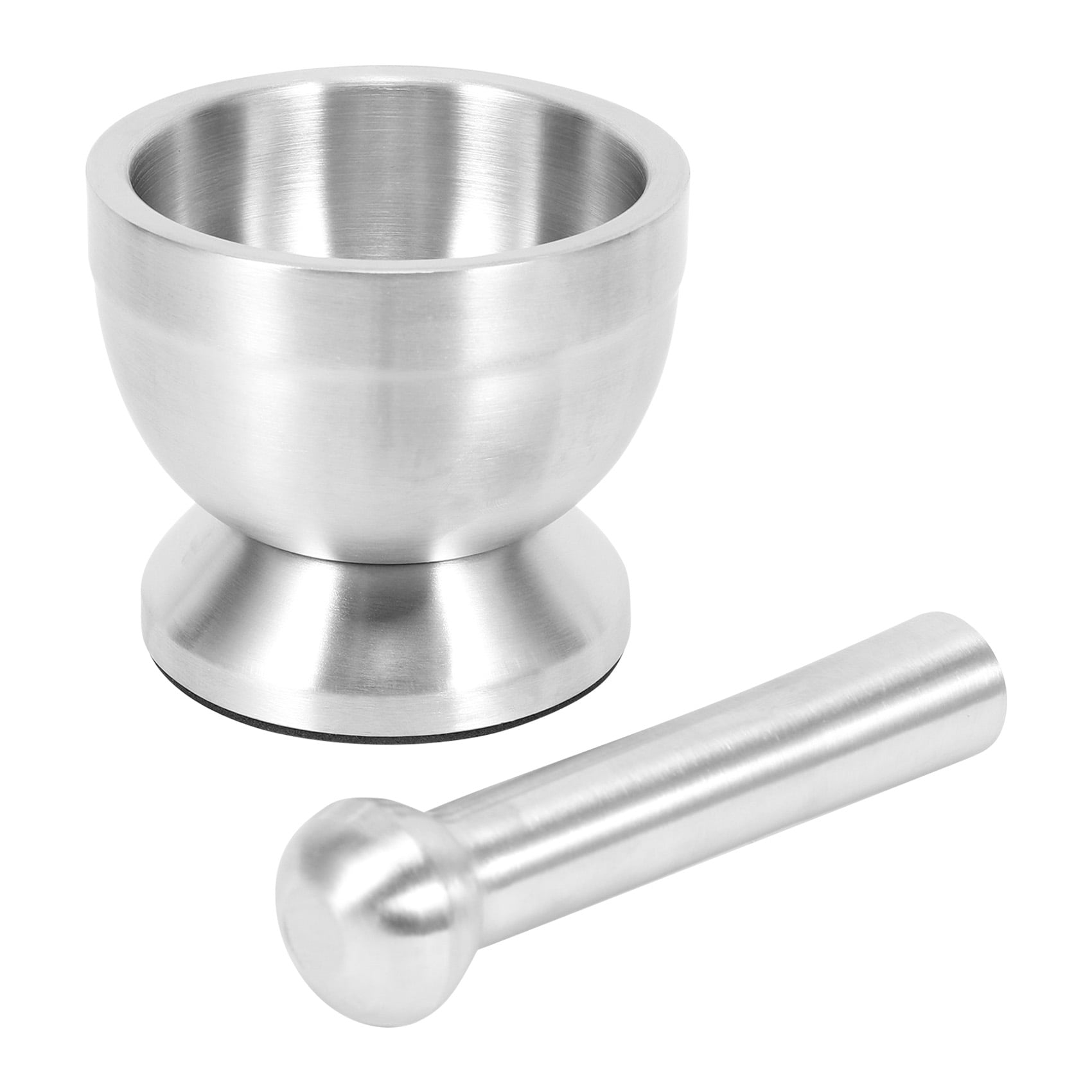 Stainless Steel Mortar Pestle Set Garlic Spice Grinder Pharmacy Herbs ...