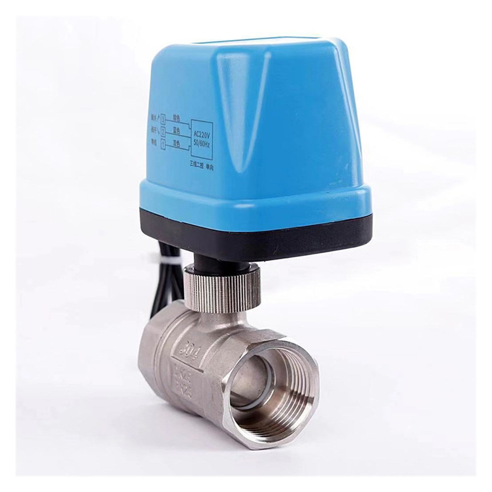 Stainless Steel Motor Two-way Valve Two Water Line Globe Normally Open ...