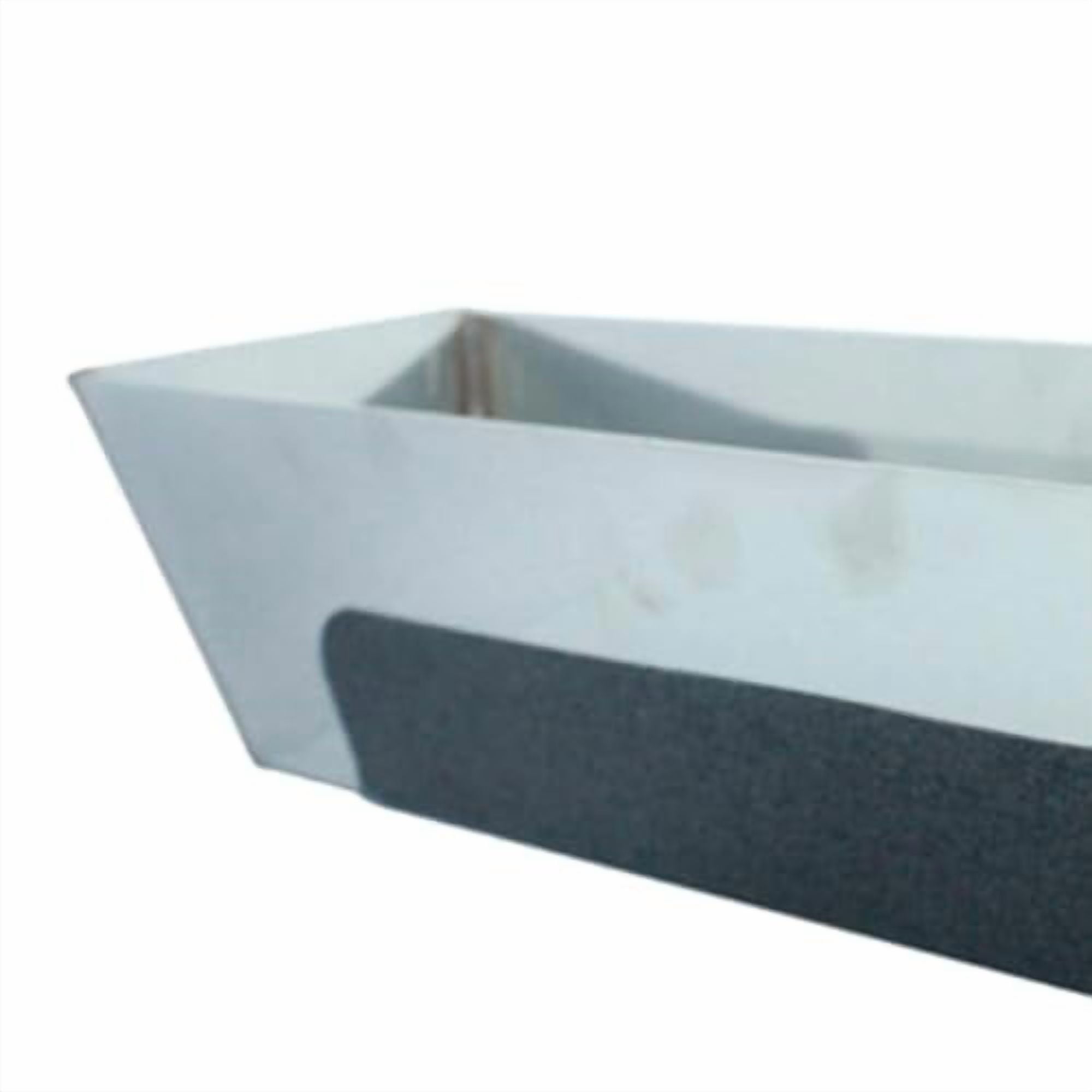 Stainless Steel Mud Pan Scraping Bar Sheared Sides Tool Metal Rustproof ...