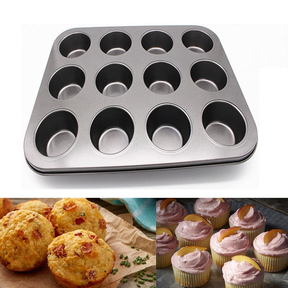 Stainless Steel Muffin Pan, Stainless Steel Muffin Tin Metal Cupcake ...