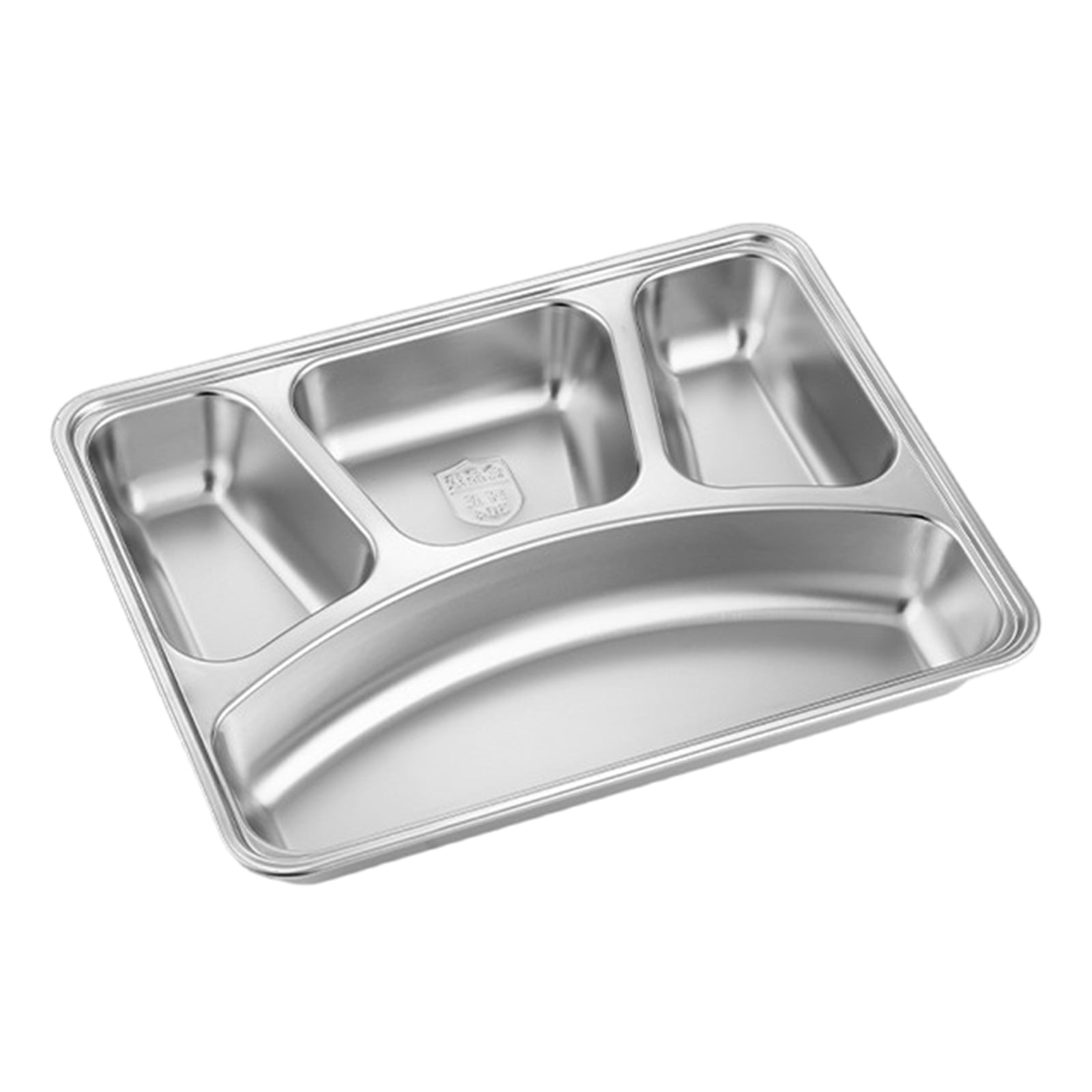 Stainless Steel Multi Compartment Cafeteria Tray For Adults Students ...