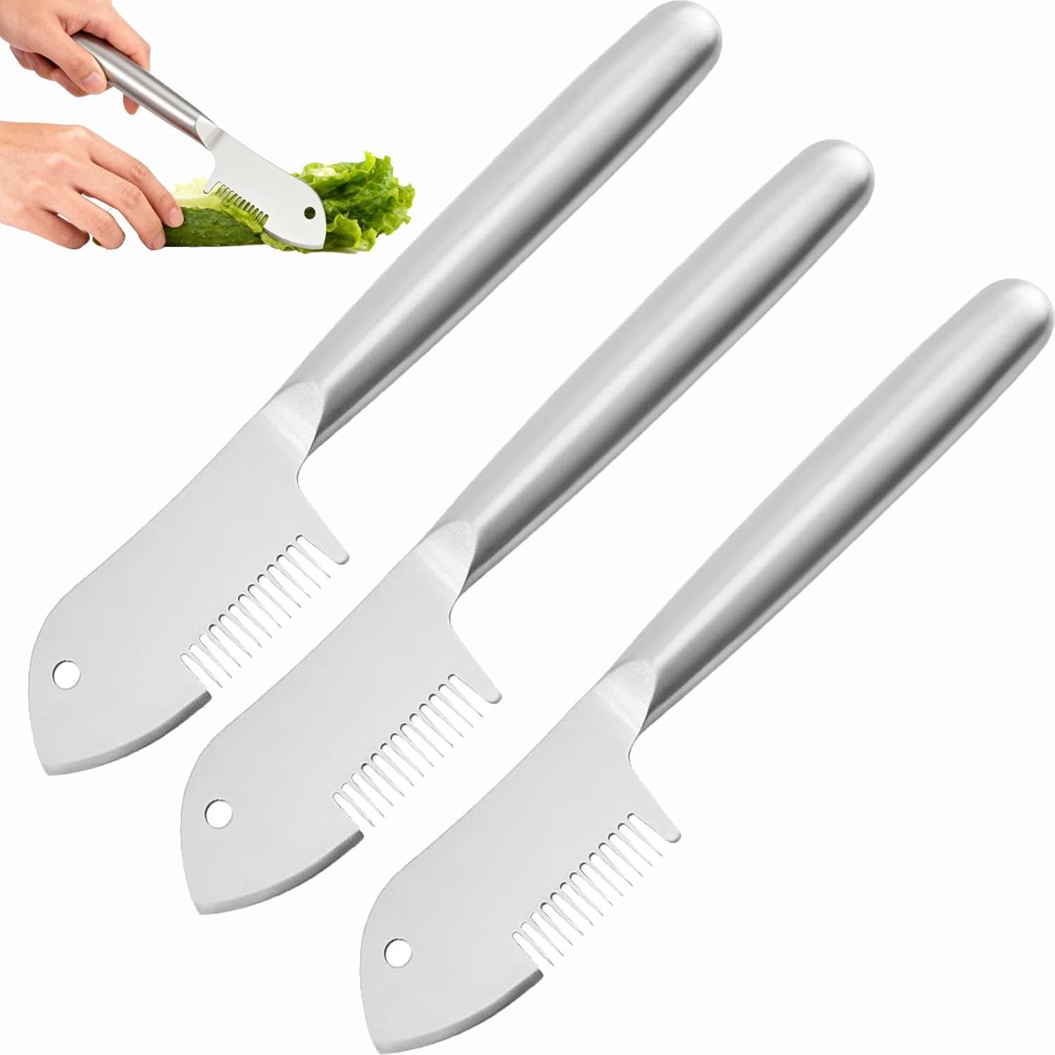 Stainless Steel Multi-Purpose Julienne Peeler,Quick & Easy Kitchen ...
