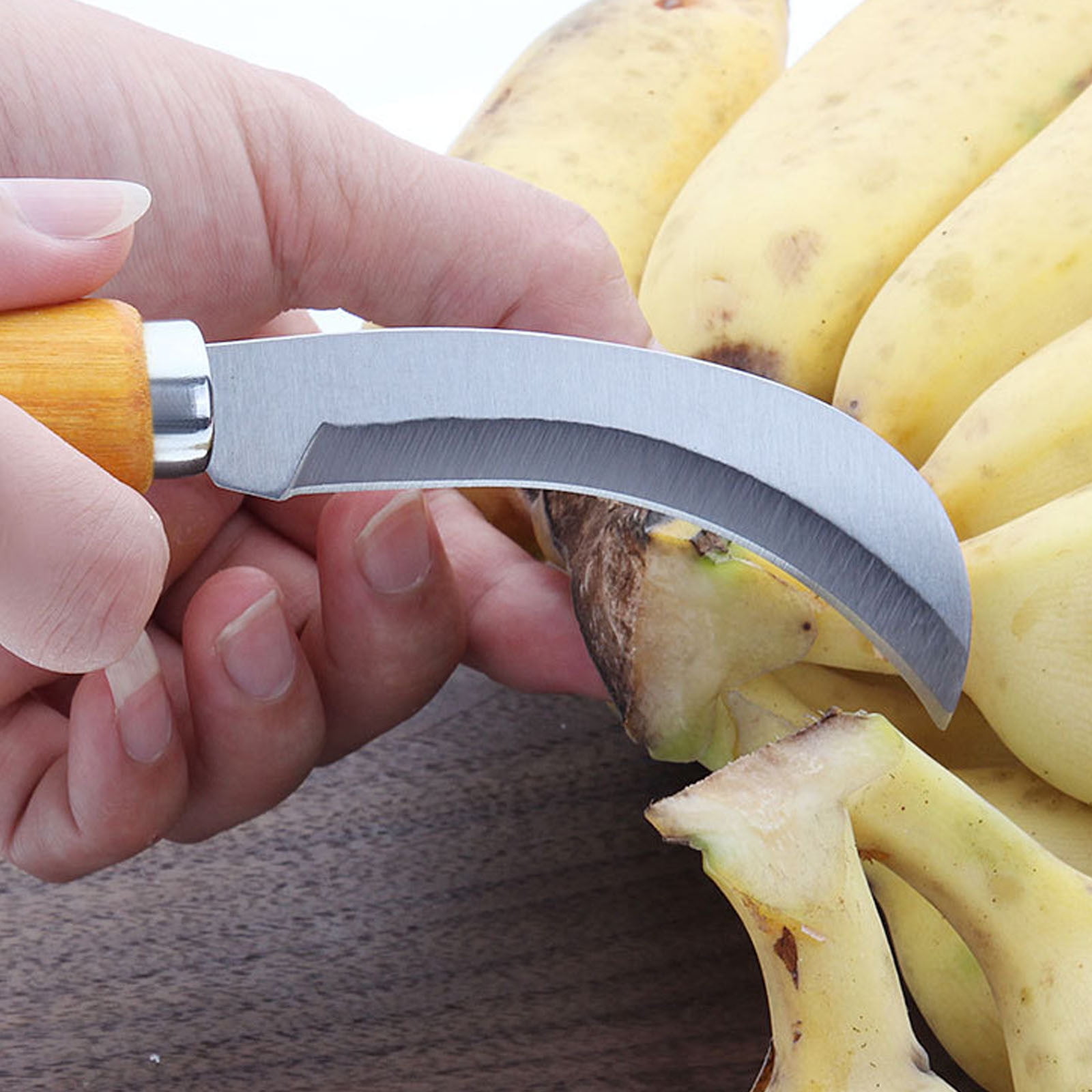 Stainless Steel Multifunctional Cutter Sickle, Double Edged Banana Knife, Fruit Cutter Fruit ...