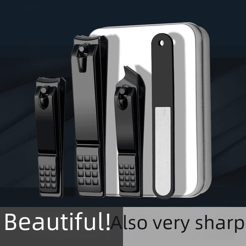 Stainless Steel Nail Clipper Three-Piece Iron Box Home Manicure Nail ...