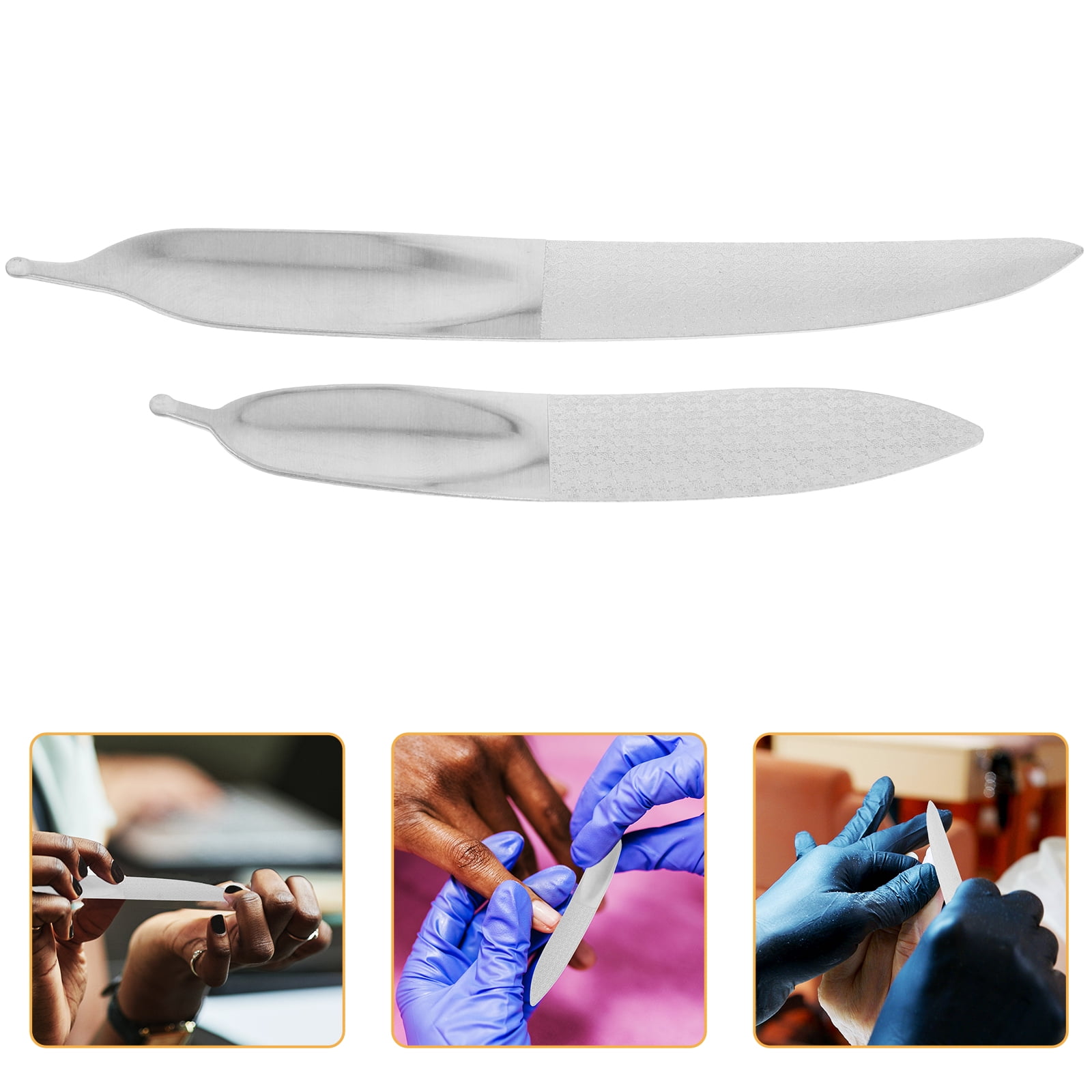Stainless Steel Nail File Small Major Files Sanding Tool Fingernail ...
