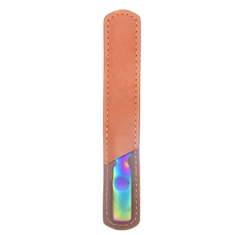 Stainless Steel Nail Files Metal Nail File With Leather Case ...
