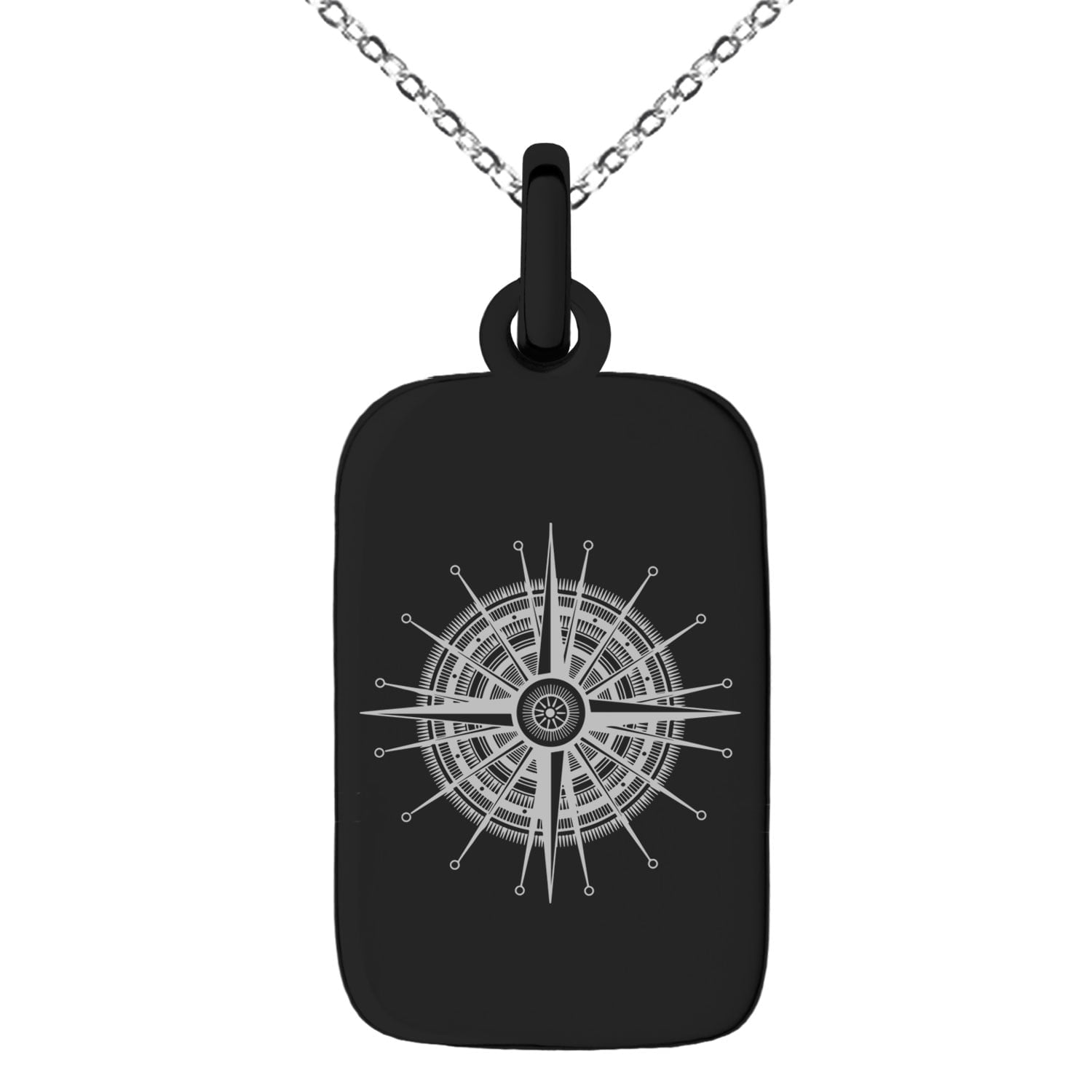 Tioneer Stainless Steel Nautical Needle Dial Compass Engraved Small ...