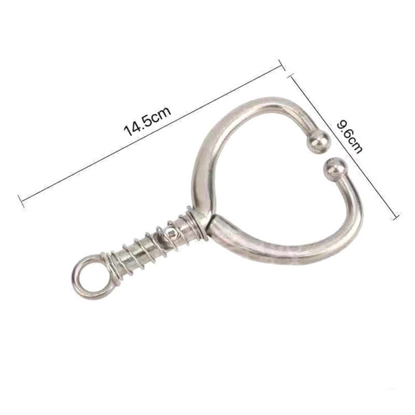 Stainless Steel No-Piercing Bull Nose Ring with Spring Lock - 3 Sizes ...