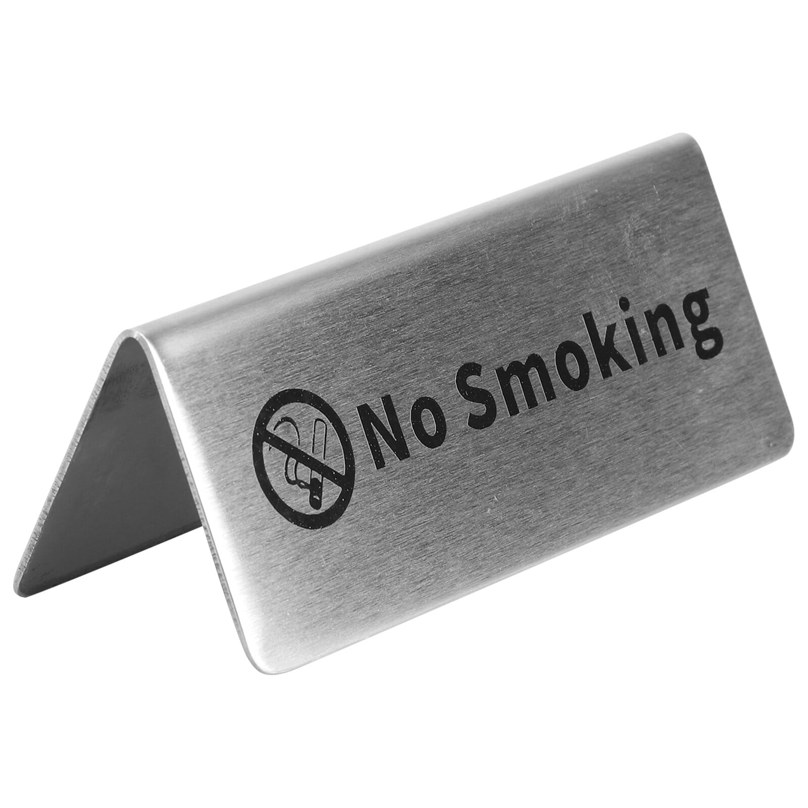 Stainless Steel No Smoking Sign Double Side Table No Smoking Sign for ...