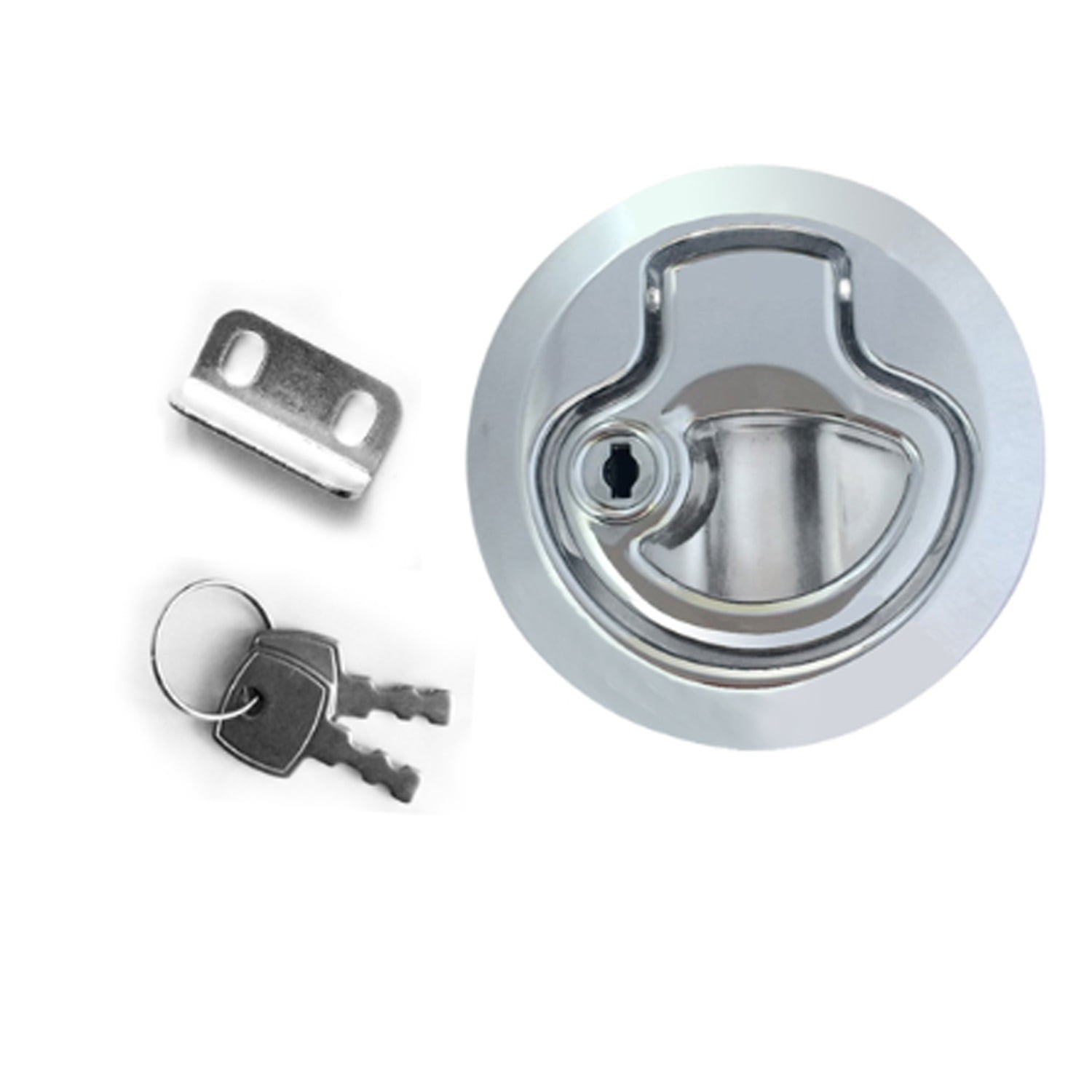 Stainless Steel Non-Locking Latch with Turning Lock Lift Handle;Marine ...
