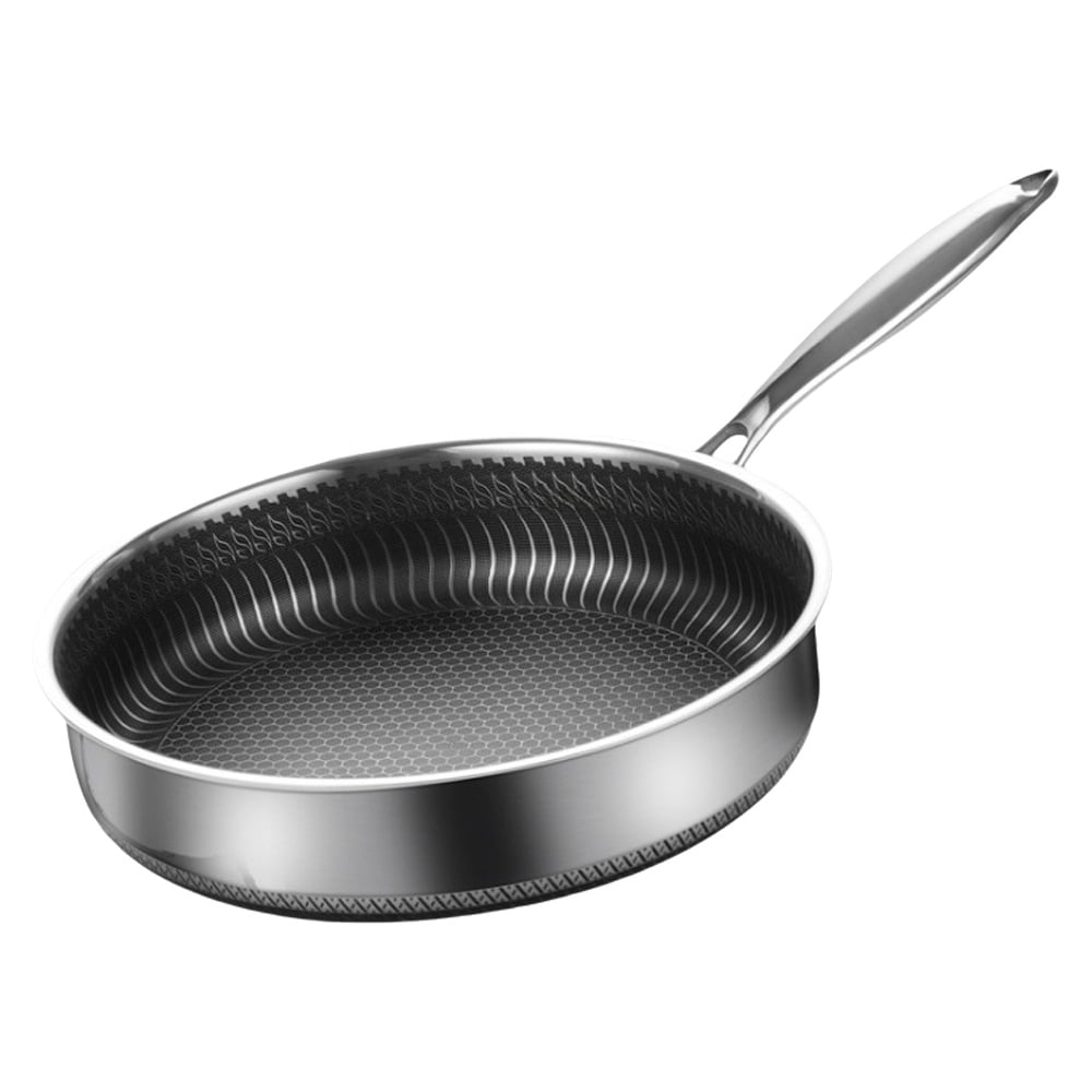 Stainless Steel Non-Stick Skillet Double Sided Honeycomb Non-Stick ...