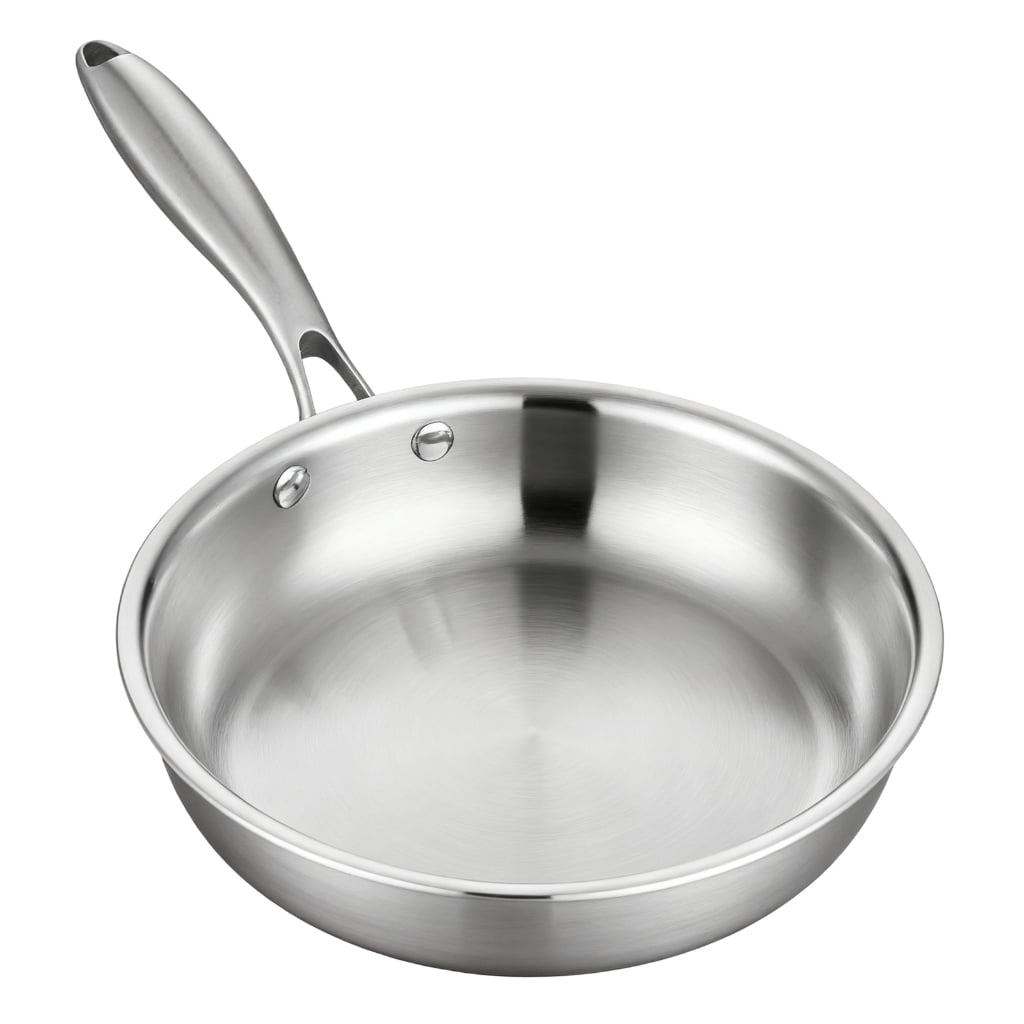 Stainless Steel Nonstick Cooking Pan Ergonomic Grip Uniform Heat Spread ...