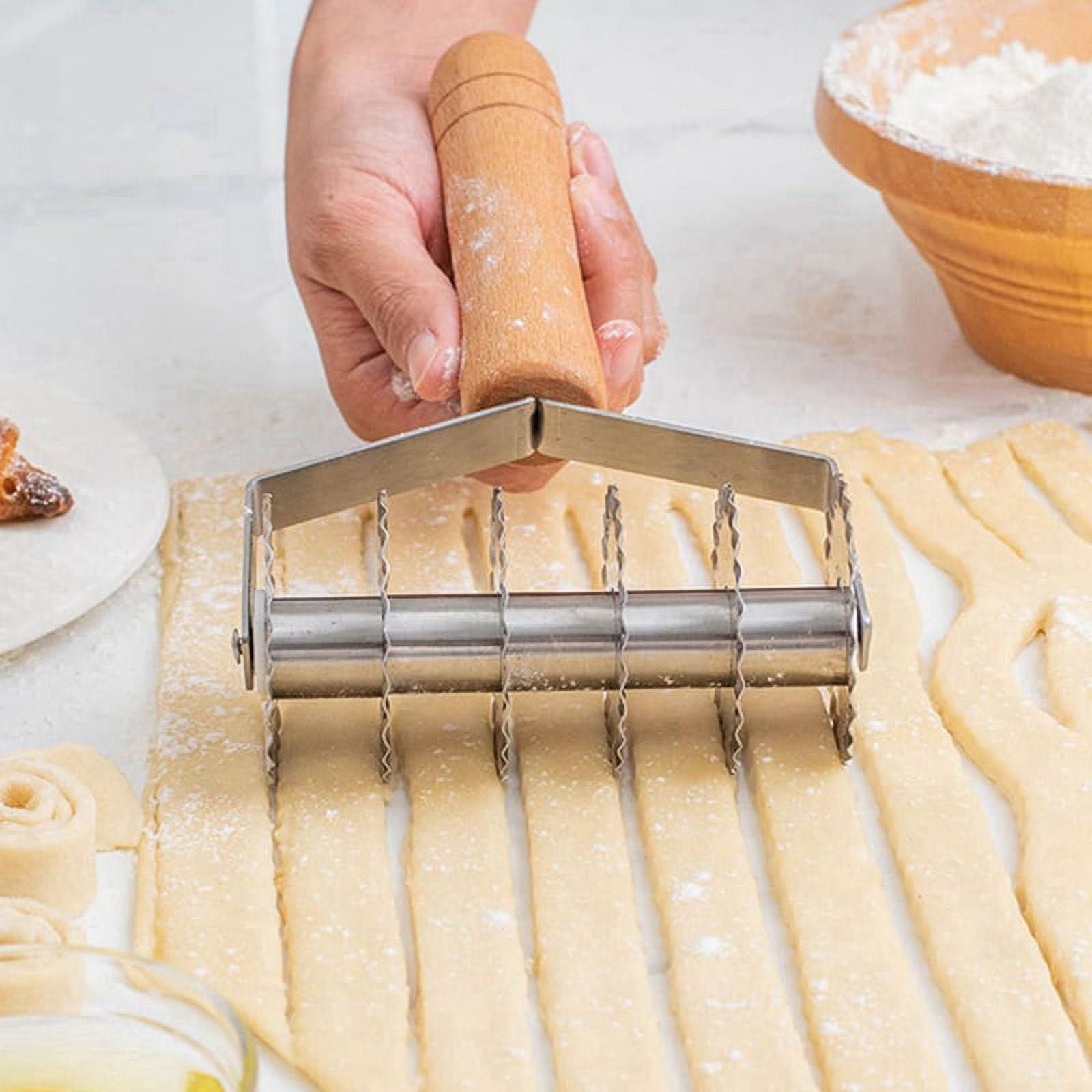 Stainless Steel Noodle Bread Flour Italian Pastry Cookies Wheel ...