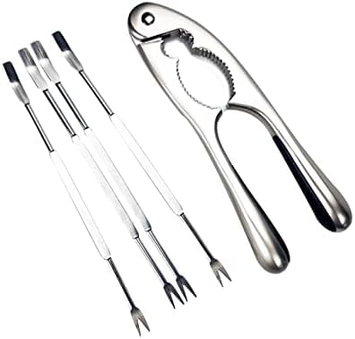 Stainless Steel Nuts Cracker Seafood Nutcracker Tool, Walnut Pecan ...