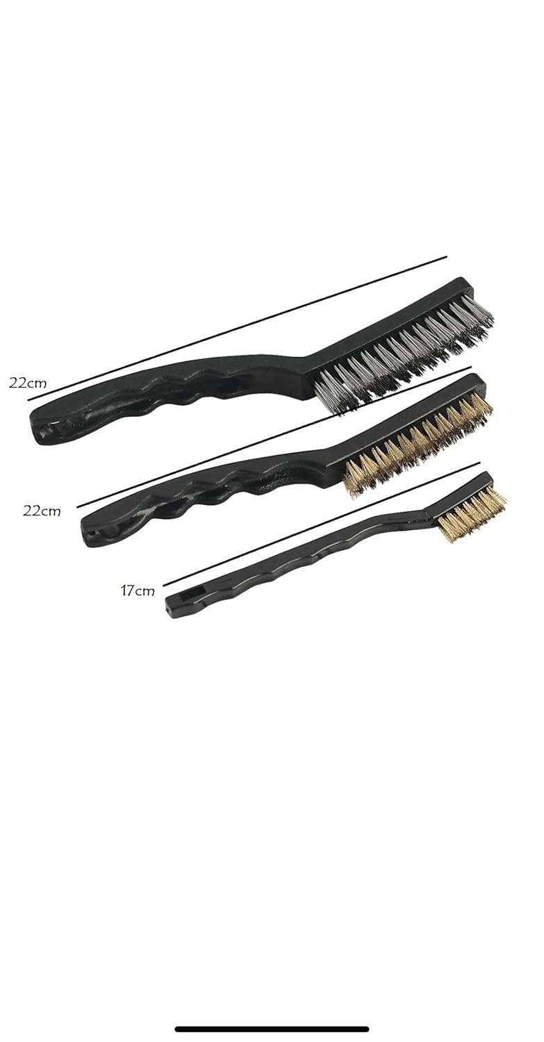 Stainless Steel,Nylon,Brass Wire Brush Set,Small Wire Brushes for ...