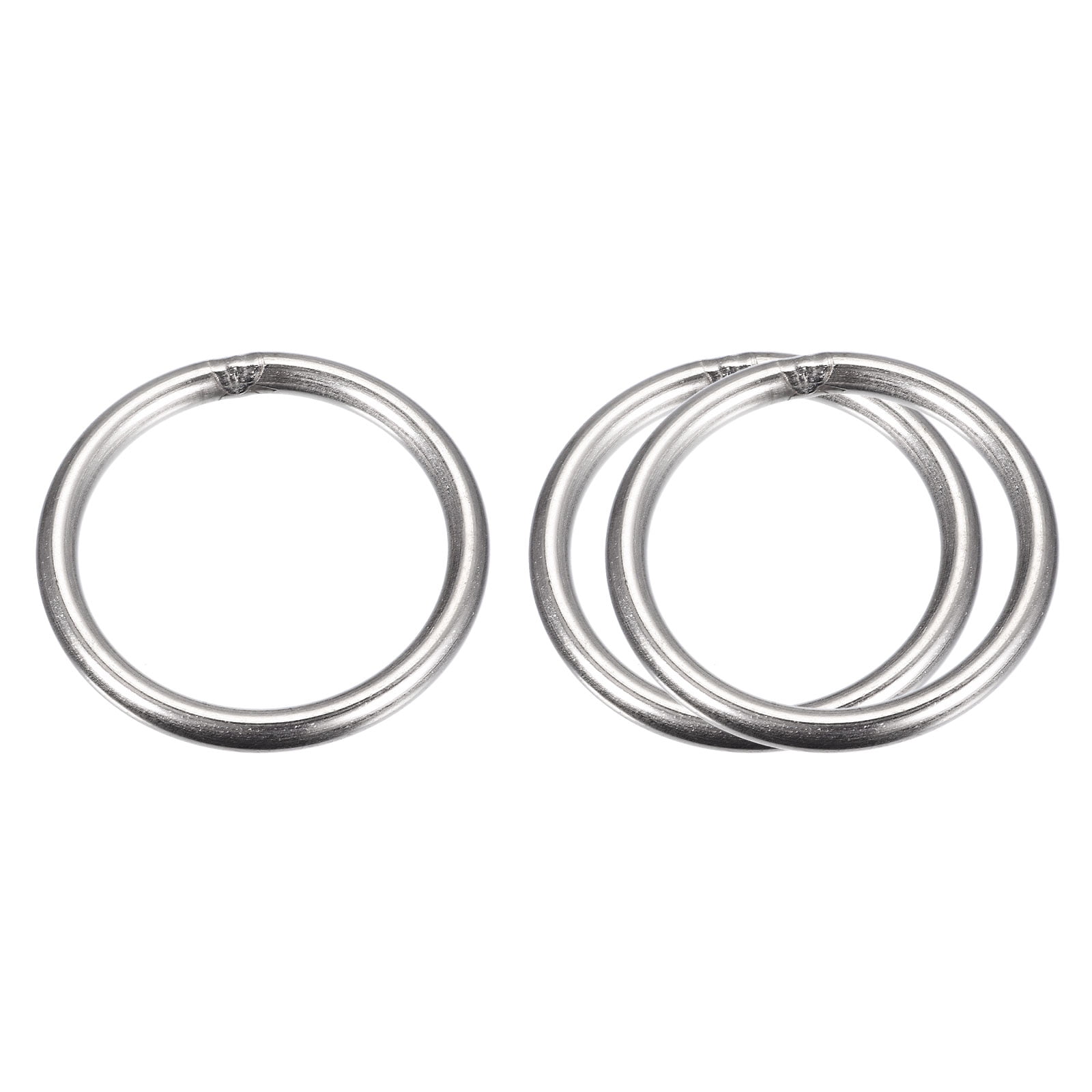 Stainless Steel O Rings, 3 Pack 60mm Outer Dia. 6mm Thick Welded O ...