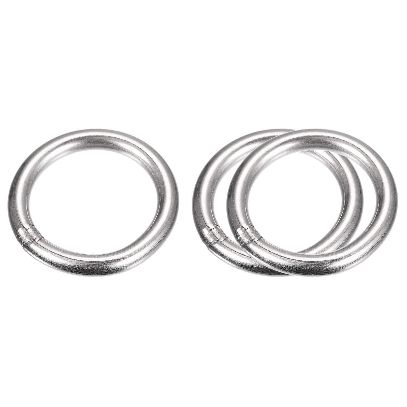 Stainless Steel O Rings, 3 Pack 60mm Outer Dia. 8mm Thick Welded O ...