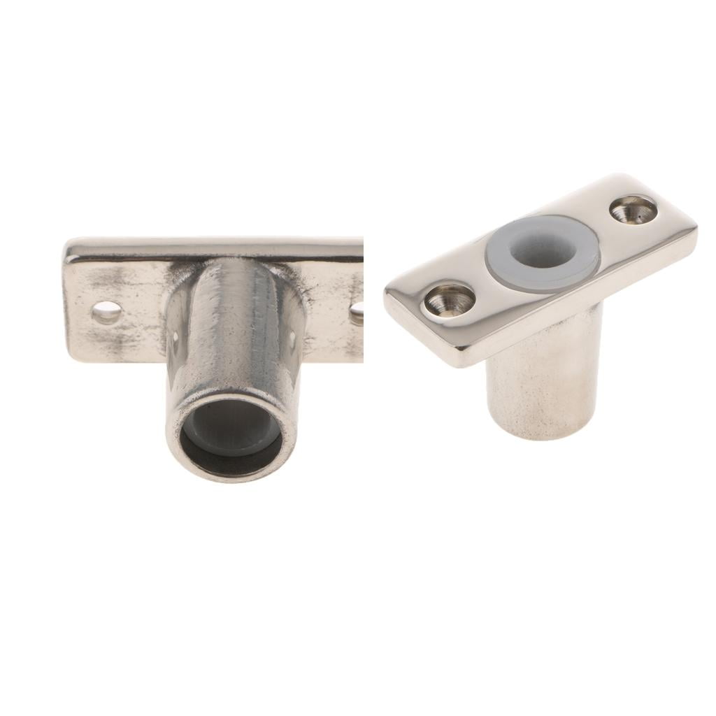 Stainless Steel Oarlock Socket 2 Pieces Rudder Sockets Mount Rudder ...