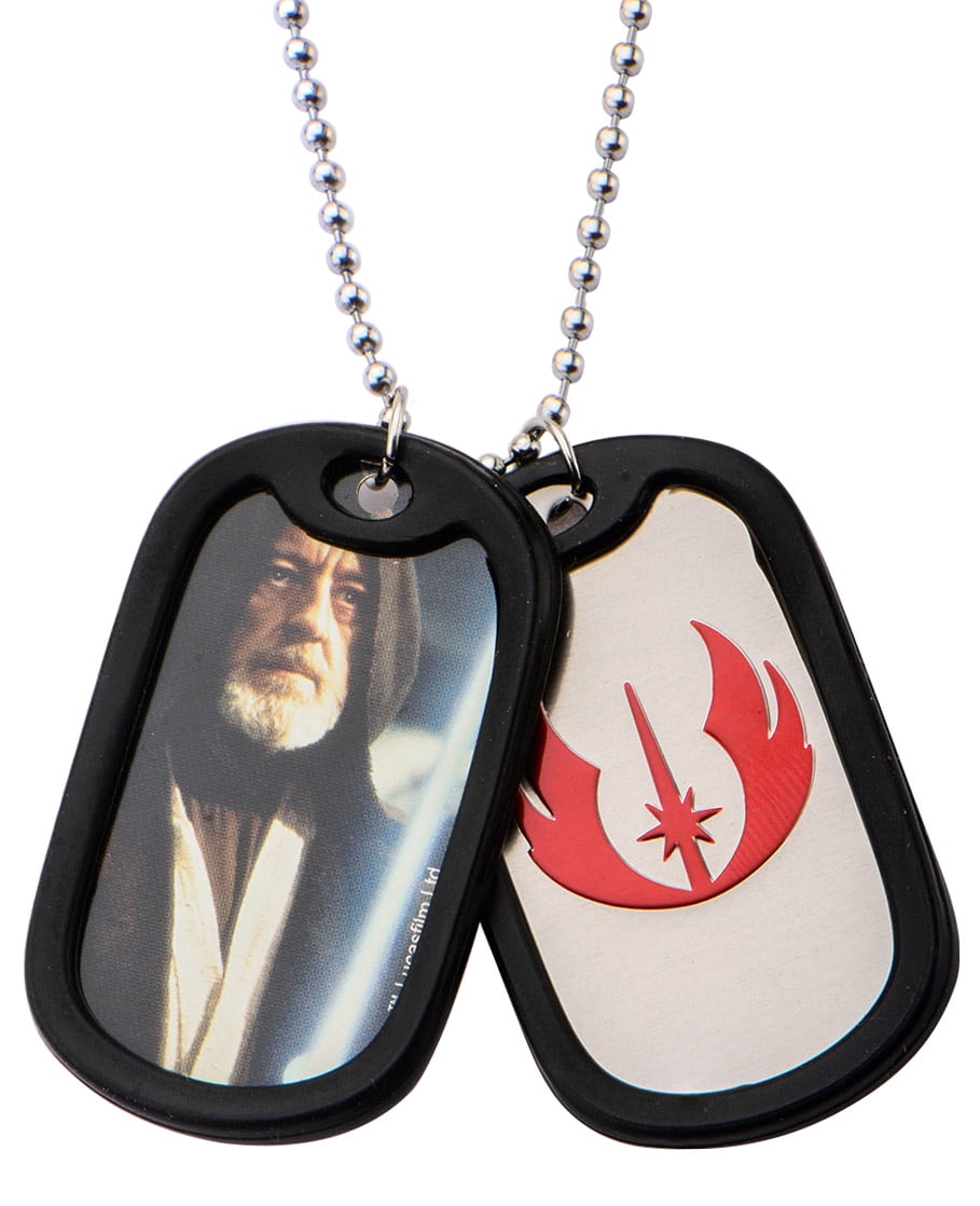 Stainless Steel Obi-Wan Kenobi & Jedi Symbol with Rubber Silencer ...