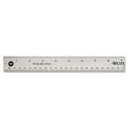 Westcott 2-Pack 18 Inches Clear Flexible Acrylic Ruler, Standard/Metric ...