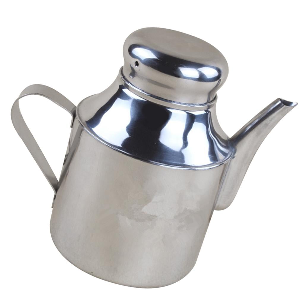 Stainless Steel Oil Can Storage Olive Pot Dispenser 24oz 32oz 48oz ...