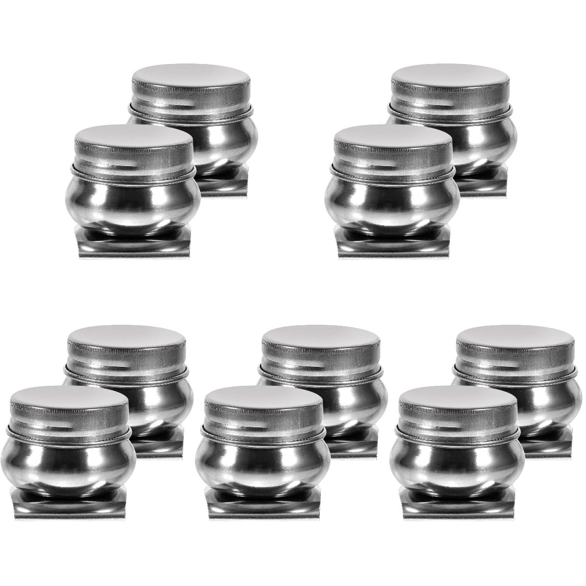 Stainless Steel Oil Paint Mixing Pot Palette Empty Watercolor Tin ...