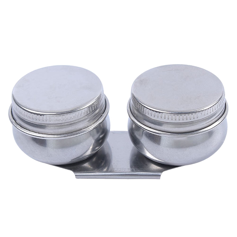 Stainless Steel Oil Painting Palette Cups with Lid Leak Proof Double ...