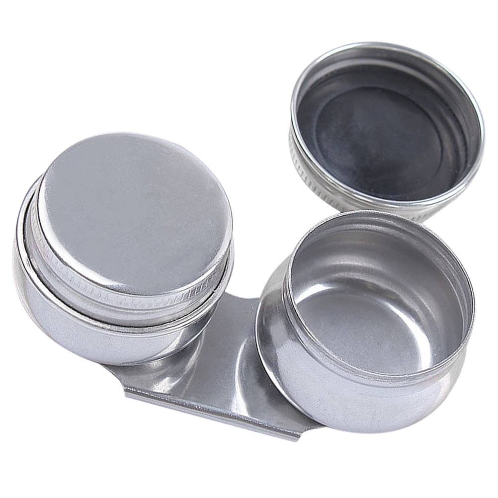 Stainless Steel Oil Palette Cup Large Mouth Double Dipper Palette Cup ...