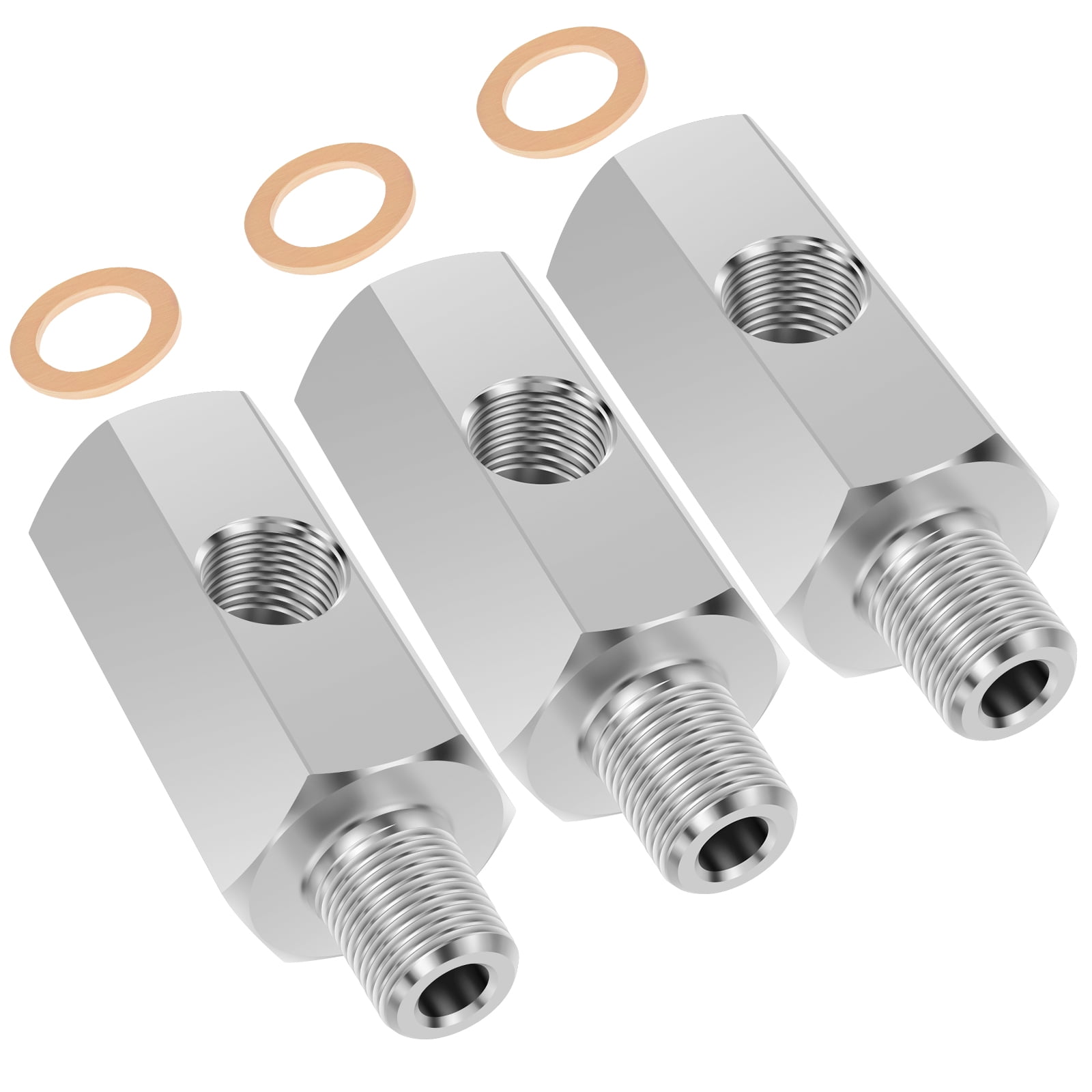 Stainless Steel Oil Pressure Sensor Adapter Good Sealing Threaded ...