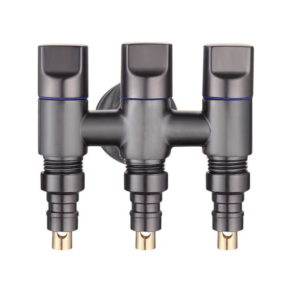 Stainless Steel One Inlet Three Outlet Valve, Rust Proof Angle Stop for ...