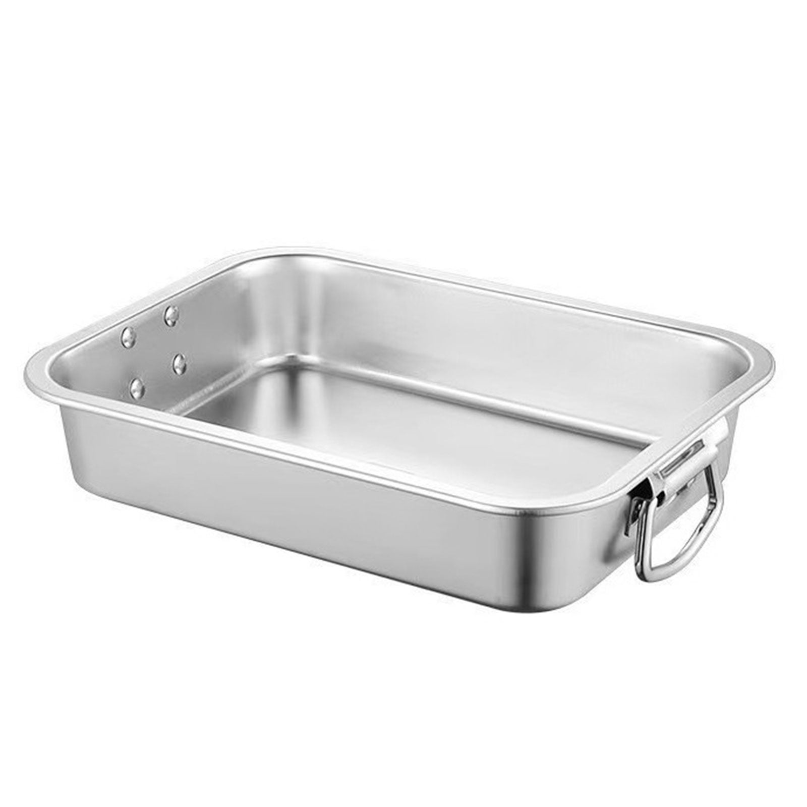 Stainless Steel Open Litter Tray with Basin & Carry Handle, Anti-Splash ...