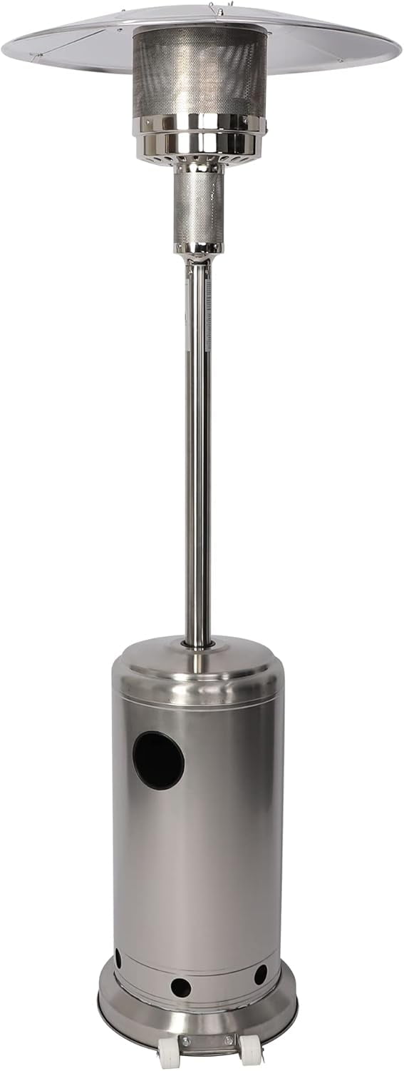 Stainless Steel Outdoor Heaters for Patio, LP Propane Heater Standing ...