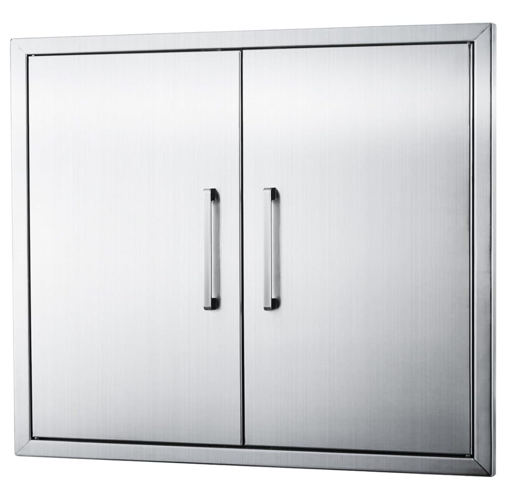 Stainless Steel Outdoor Kitchen Doors, 30“W23”H BBQ Access Double Door ...
