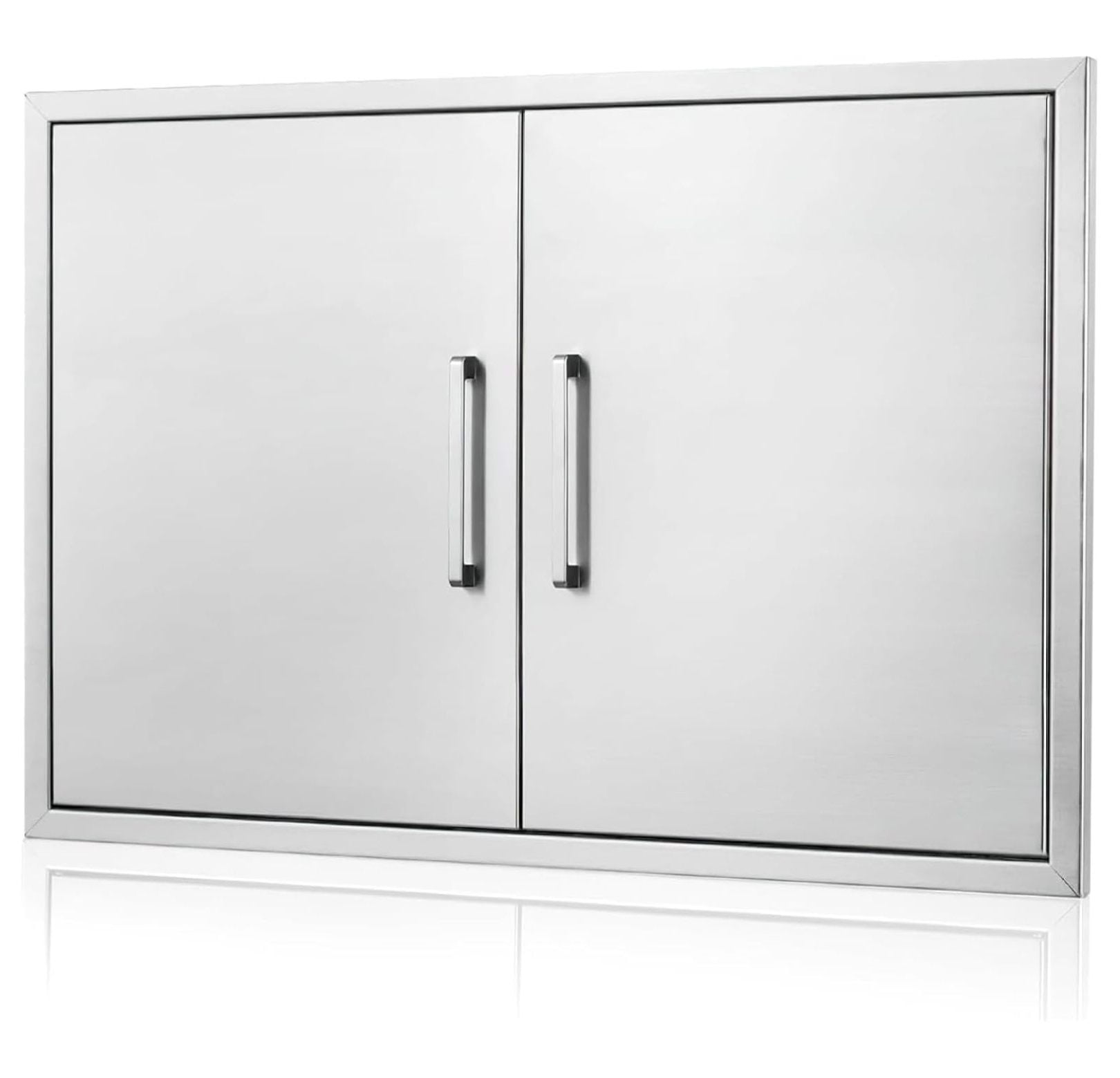 Stainless Steel Outdoor Kitchen Doors, 33" W21 H BBQ Access Double ...