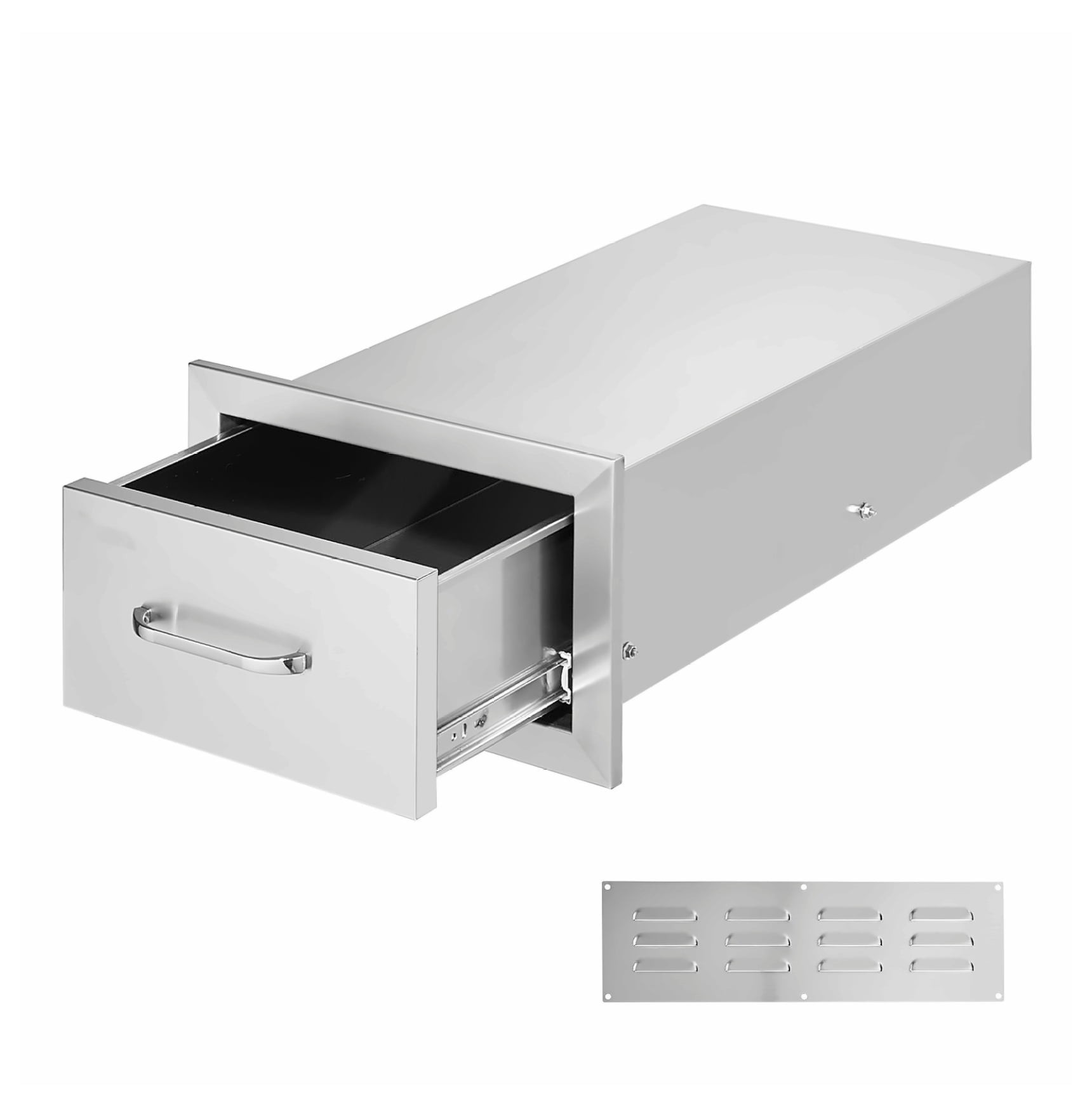 Stainless Steel Outdoor Kitchen Drawers - 14x8.5 Inch Double Drawer ...