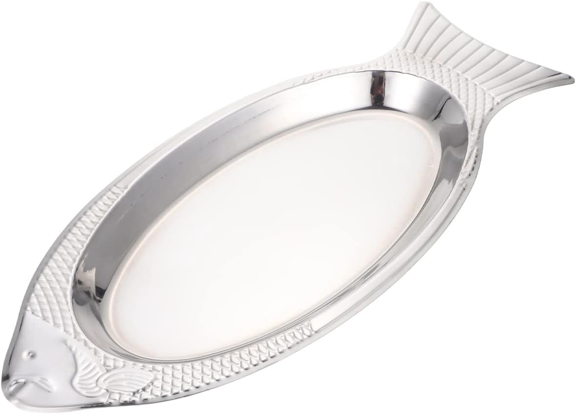 Stainless Steel Oval Platter, Heavy Duty Mirror Polish Sizzling Platter ...
