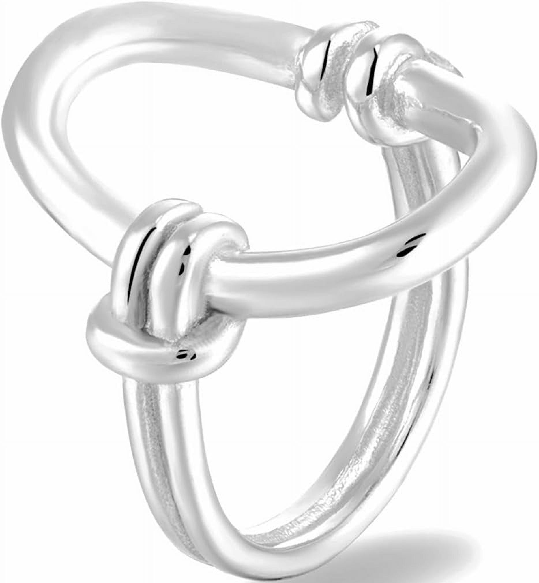Stainless Steel Oval Shaped Open Karma Style Promise Anniversary ...