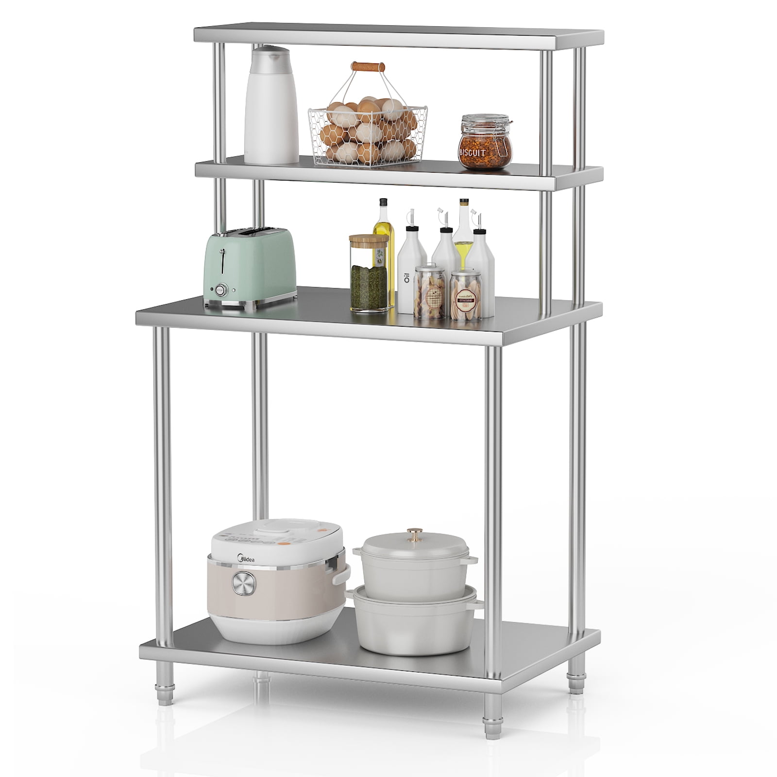 Stainless Steel Overshelf for Prep & Work Table Certified Commercial ...