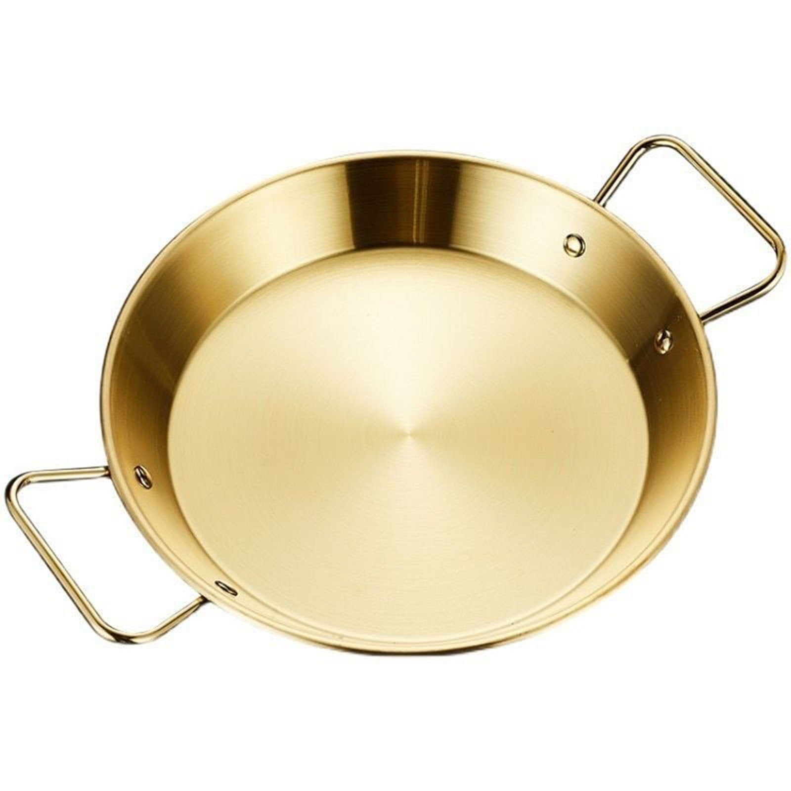 Stainless Steel Paella Pan, Stainless Flat Bottom Paella Pan, Doul ...